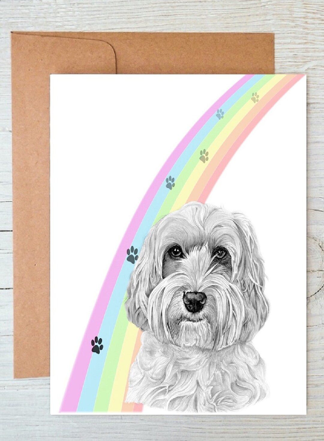 Cockerpoo Cockapoo (no 1) Dog Pet Sympathy/condolence/loss/note Card (can Be Personalised) - Etsy