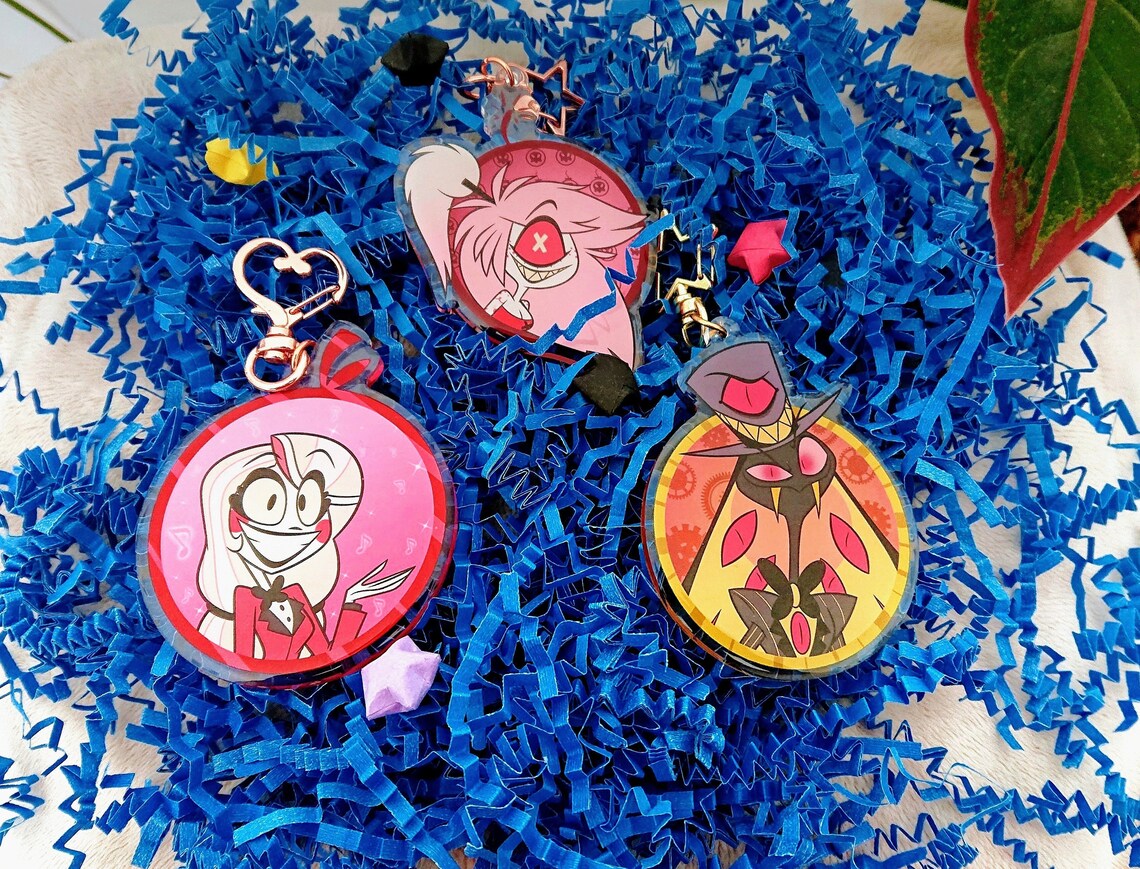 Hazbin Hotel Acrylic Keychains - Etsy Canada