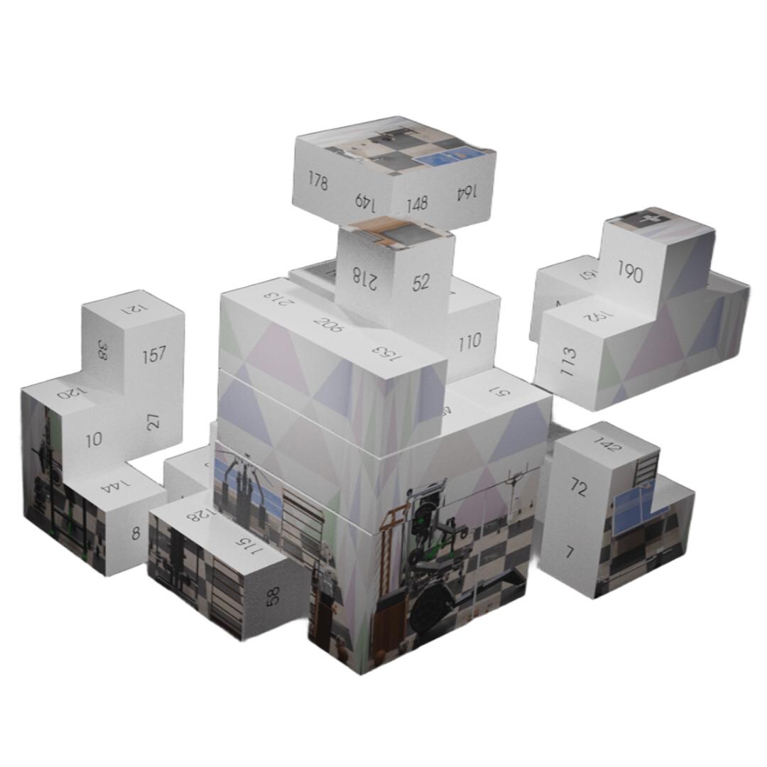 Unique 3D Tetris Puzzle: Gym Room. Digital Download File - Etsy