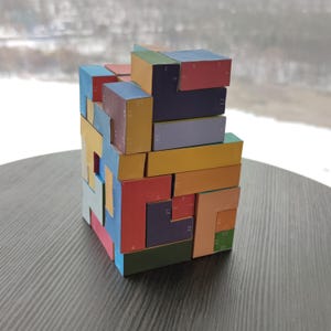 Unique 3D Puzzle Handmade Paper Tetris - Fun and Creative Game Digital ...