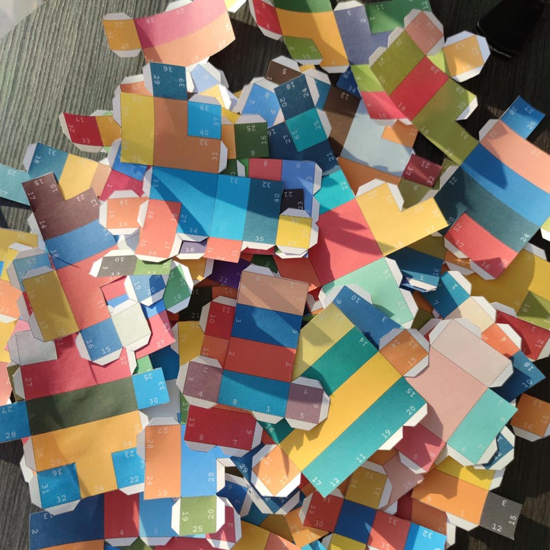Unique 3D Puzzle Handmade Paper Tetris - Fun and Creative Game Digital ...