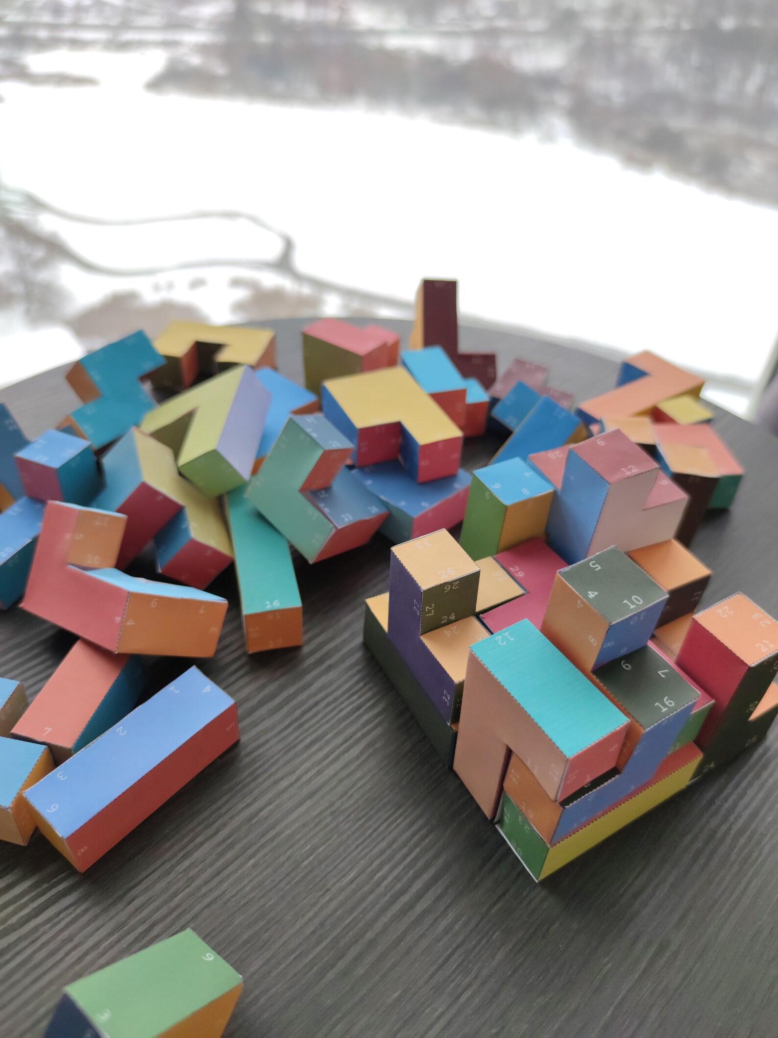 Unique 3D Puzzle Handmade Paper Tetris - Fun and Creative Game Digital ...