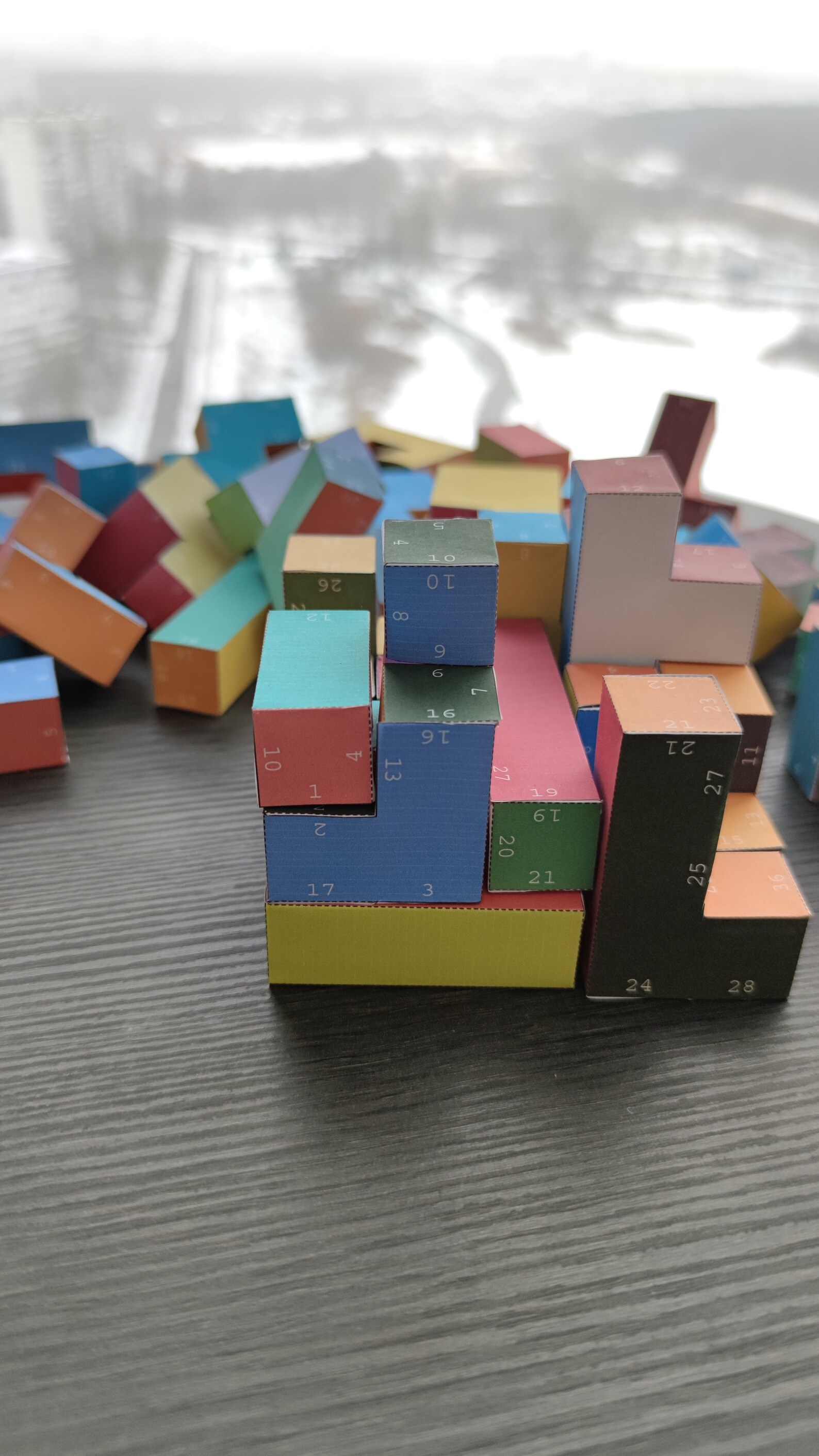 Unique 3D Puzzle Handmade Paper Tetris - Fun and Creative Game Digital ...