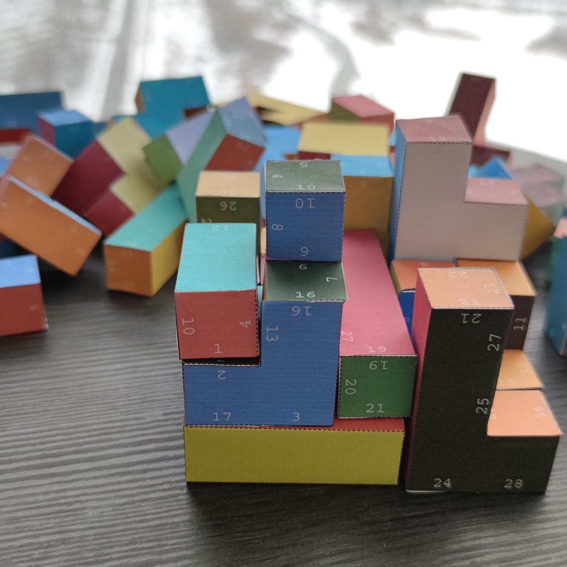 Unique 3D Puzzle Handmade Paper Tetris - Fun and Creative Game Digital ...