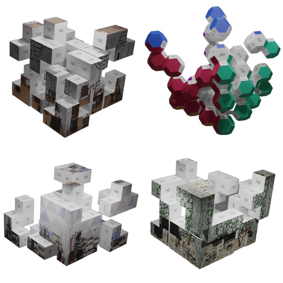 6 Products in 1 File. ALL 3D Tetris. Paper Model Digital File - Etsy