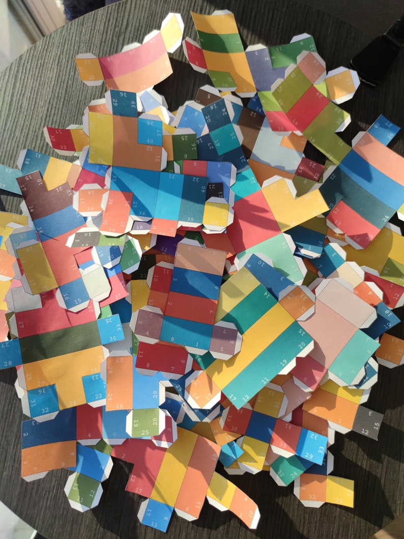 Unique 3D Puzzle Handmade Paper Tetris - Fun and Creative Game Digital ...