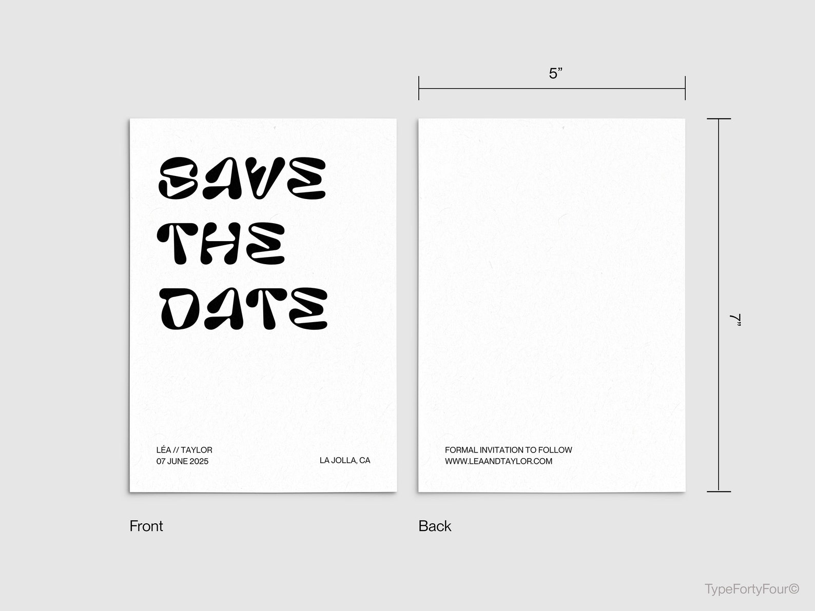 Unique Save the Date Template, Modern Template, Funky Save the Date ...