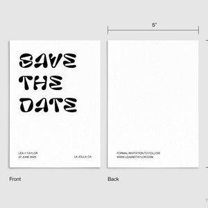 Unique Save the Date Template, Modern Template, Funky Save the Date ...