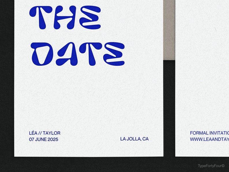 Unique Save the Date Template, Modern Template, Funky Save the Date ...