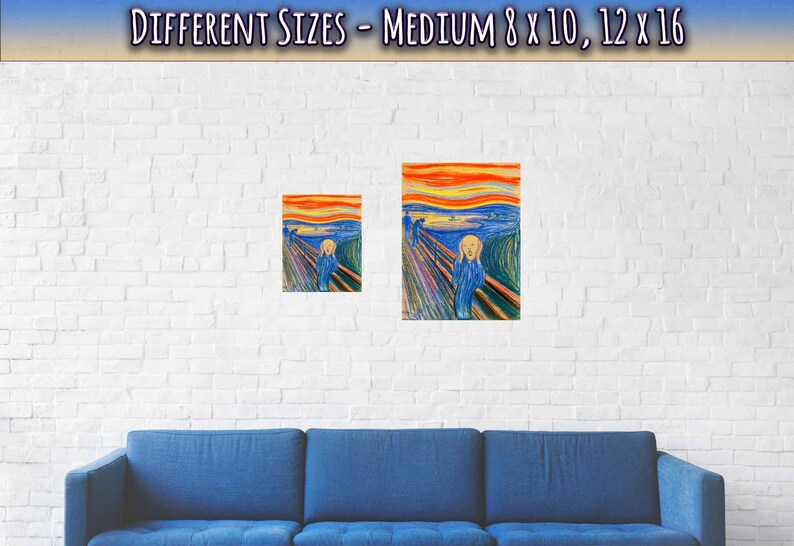 The Scream Poster, Pastel Version Edvard Munch 1893 the Scream Print UK ...