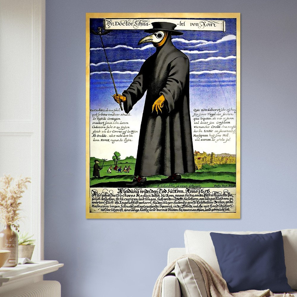 Plague Doctor Poster Plague Doctor Print Dr Beak Circa - Etsy