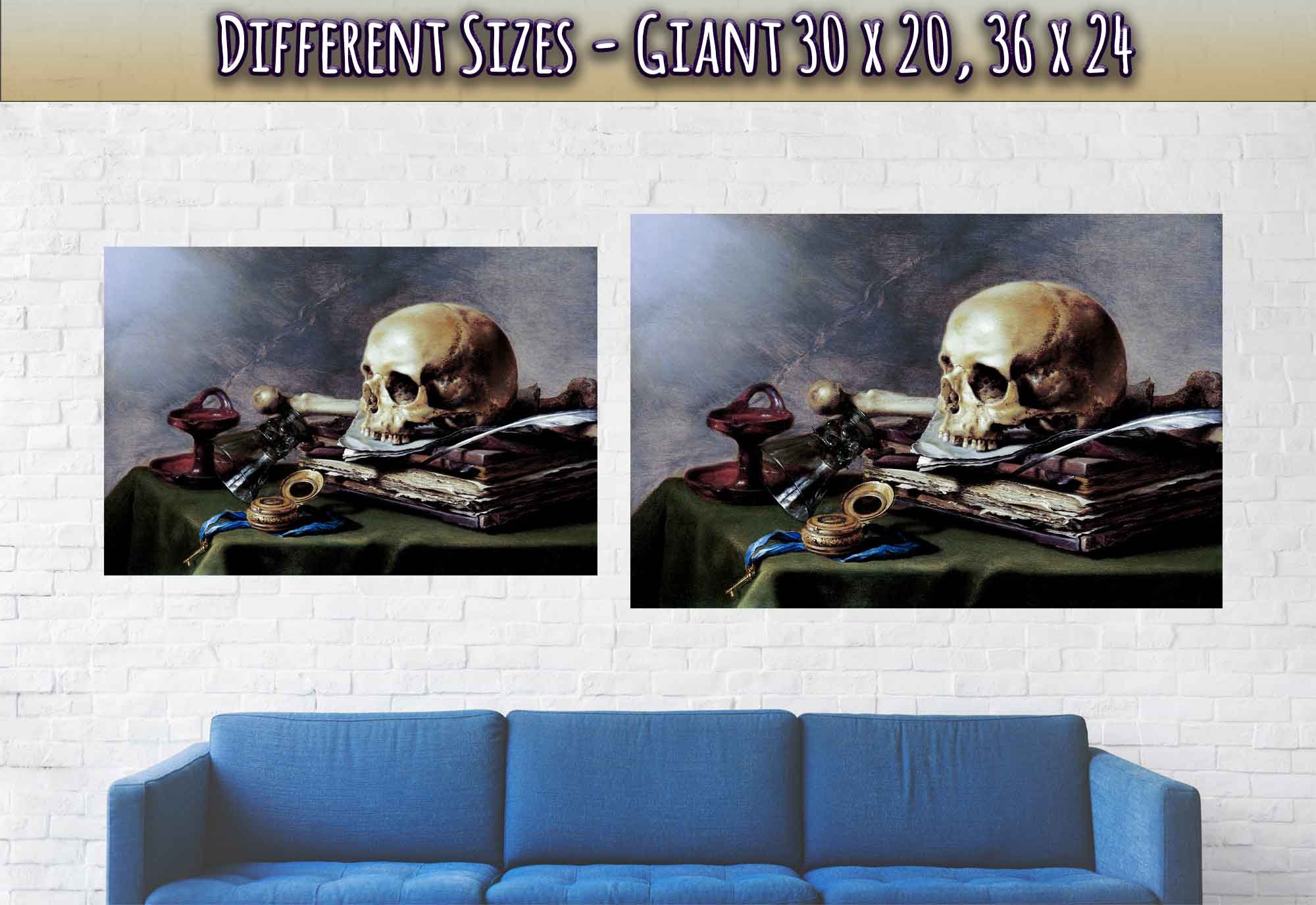 Skull Still Life Poster: Pieter Claesz Vanitas Print - Etsy