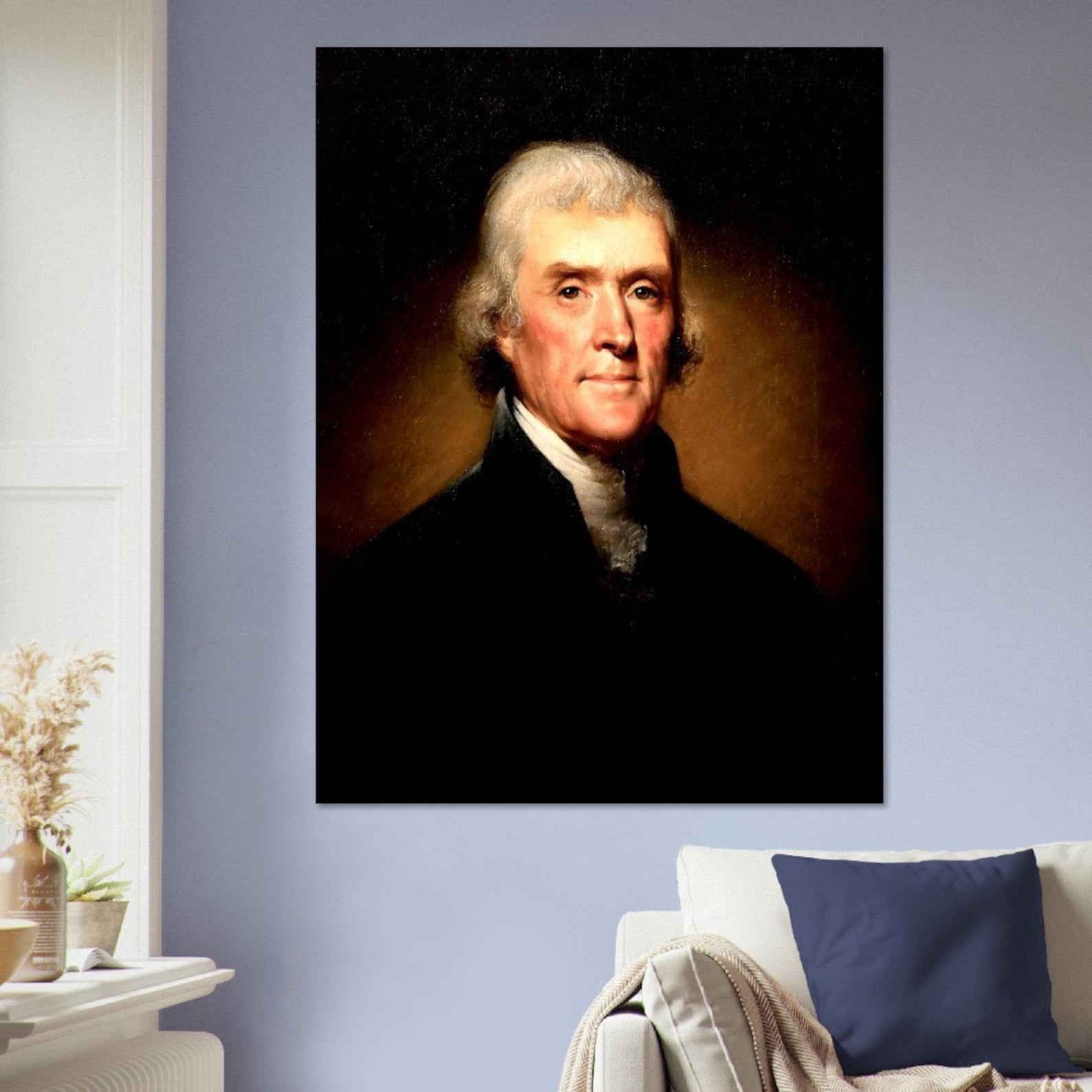 Thomas Jefferson Poster, 3rd President of Usa, Vintage Portrait Thomas ...