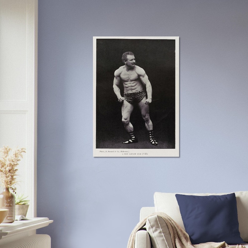 Eugen Sandow Poster Victorian Bodybuilder Vintage Photo - Etsy