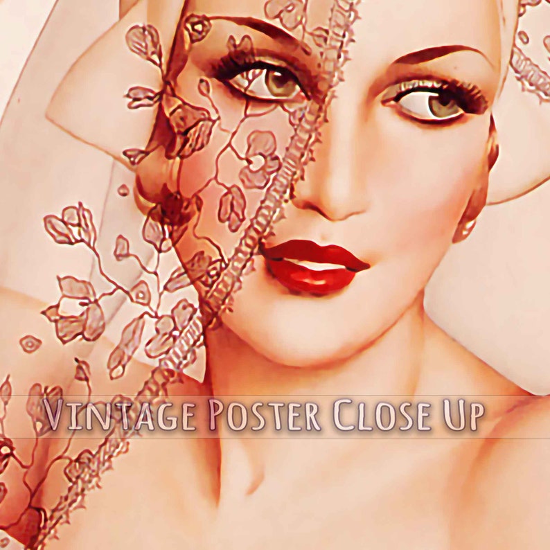 Vintage Pin Up Girl Poster Alberto Vargas Topless Pin Up Vintage Art