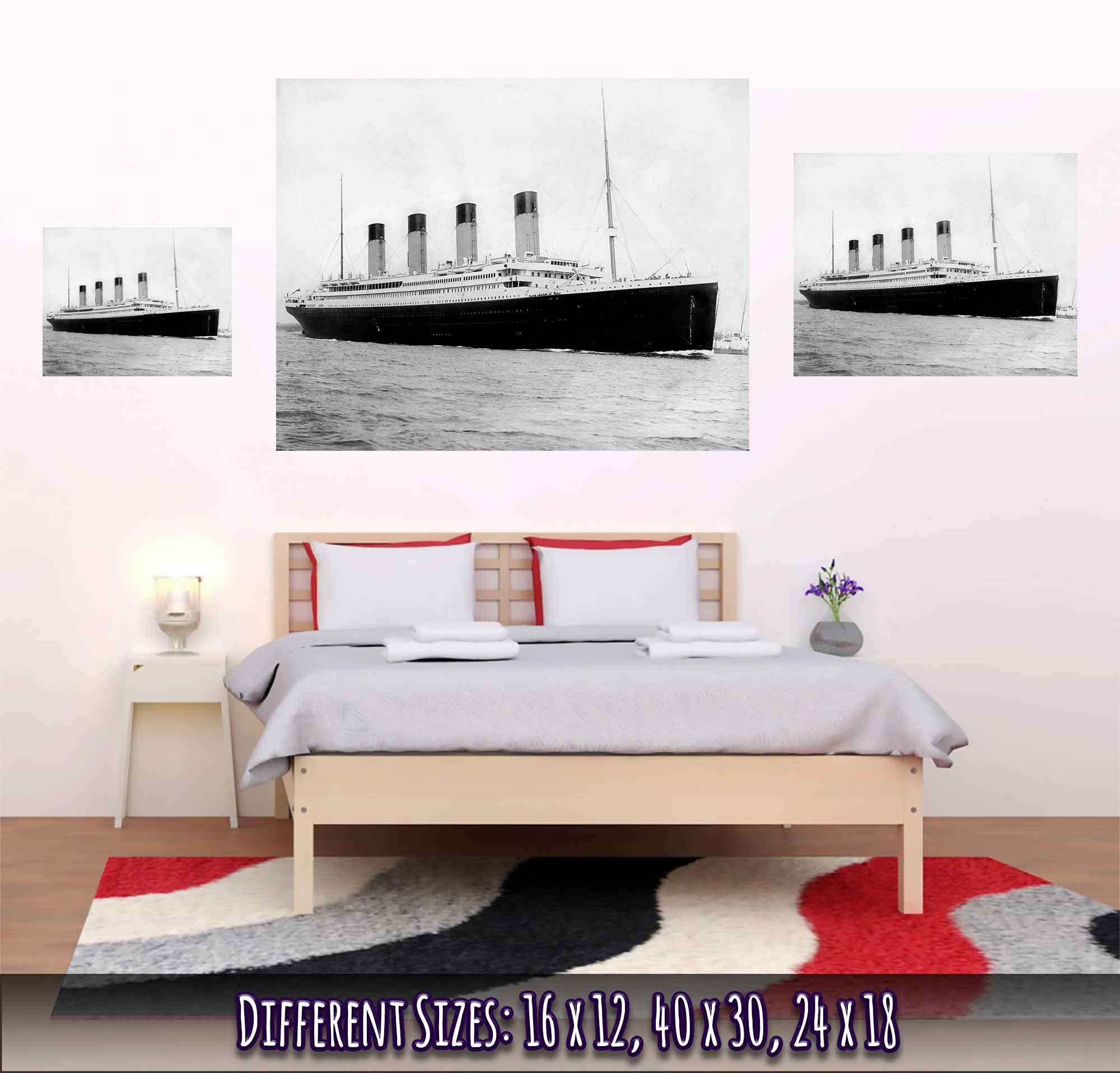 Titanic Poster Titanic Photo Print From 1912 Leaving - Etsy Canada