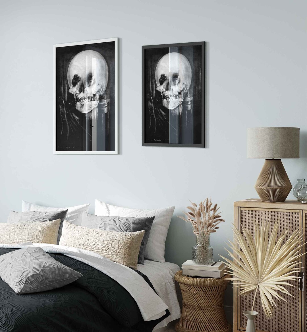All is Vanity Framed Poster - Human Skull Illusion Framed Poster - All ...