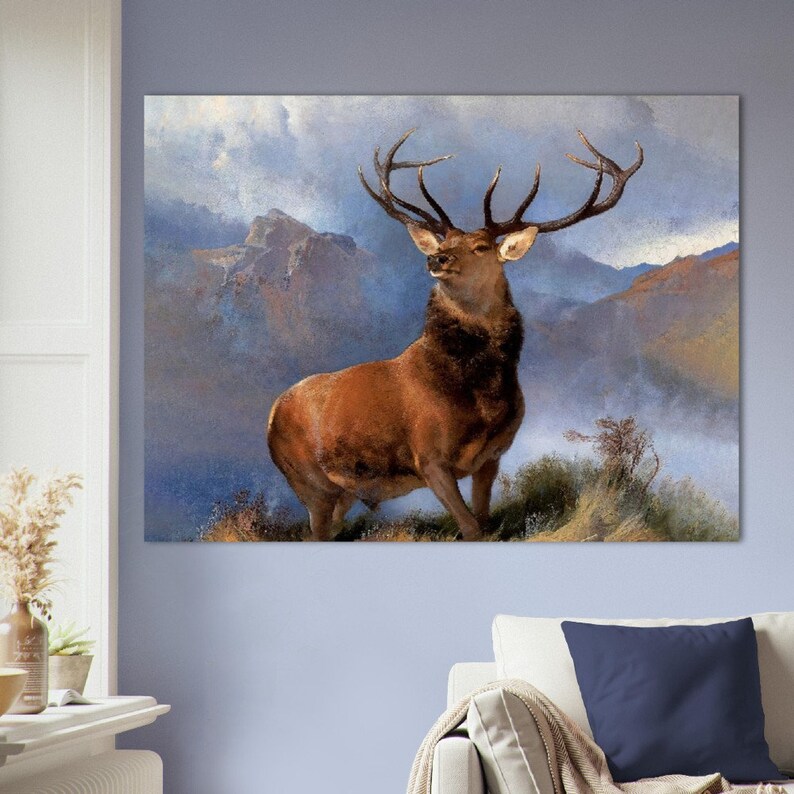 Stag Poster, Monarch of the Glen Stag Print, Red Deer Sir Edwin ...