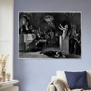 Salem Witch Trials Poster: Vintage Courtroom Scene - Etsy