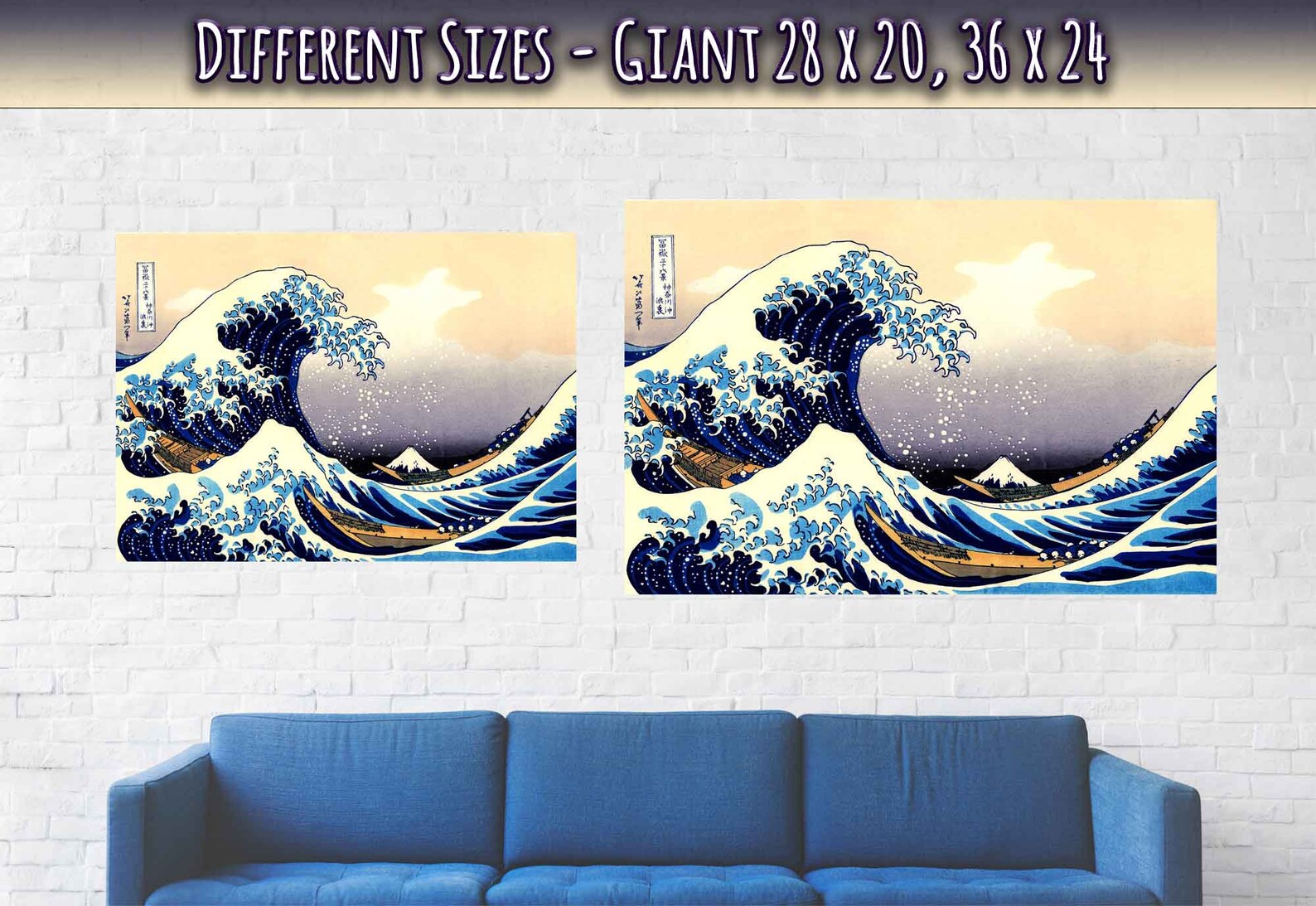 Great Wave Kanagawa Poster, Katsushika Hokusai 1833 Great Wave Kanagawa ...