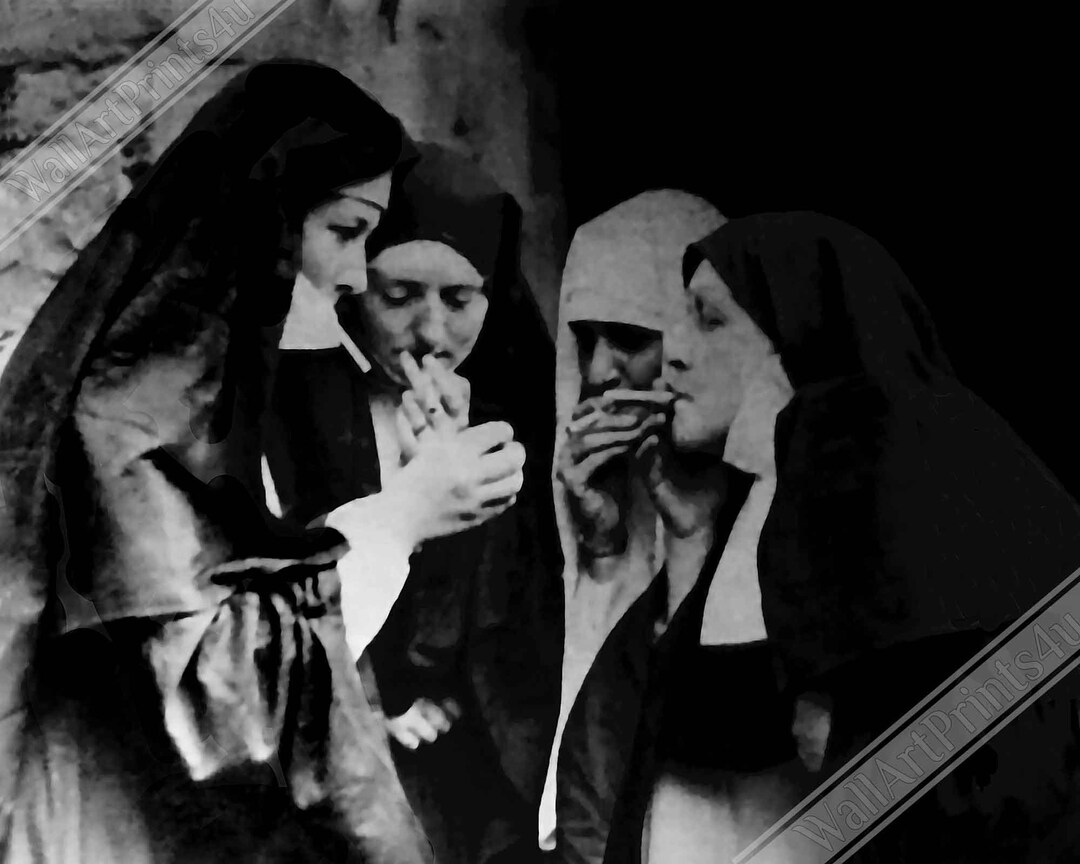 Smoking Nuns Poster Smoking Nuns in an Irish Pub Print UK, EU USA ...