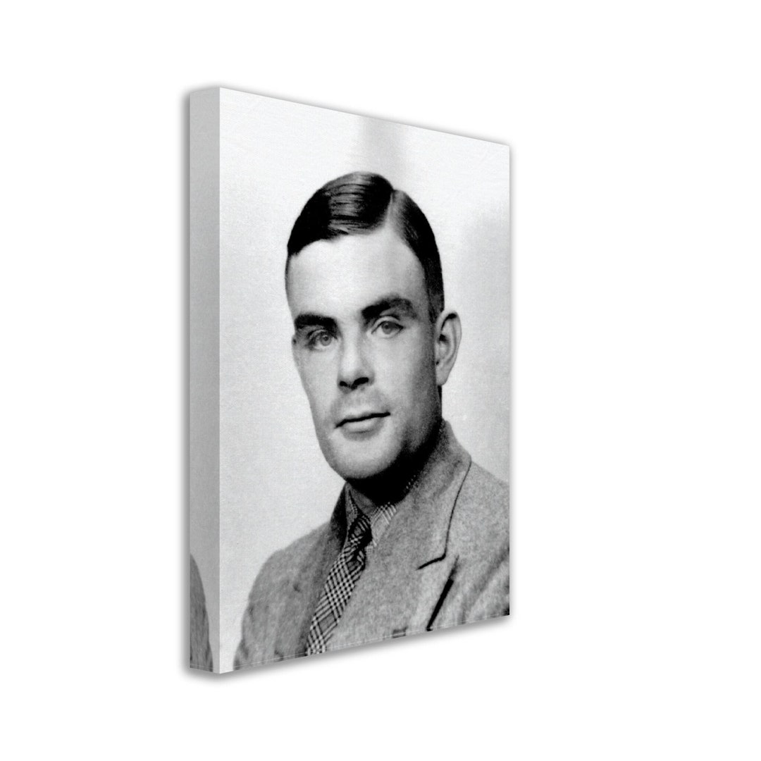 Alan Turing Canvas Enigma Codebreaker Canvas Print. - Etsy