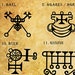 Goetia Sigils Poster - Goetia Demons Poster - Goetia Symbols Print Aged ...