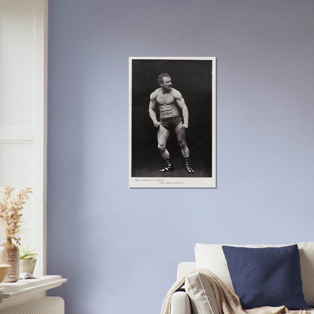 Eugen Sandow Poster Victorian Bodybuilder Vintage Photo - Etsy