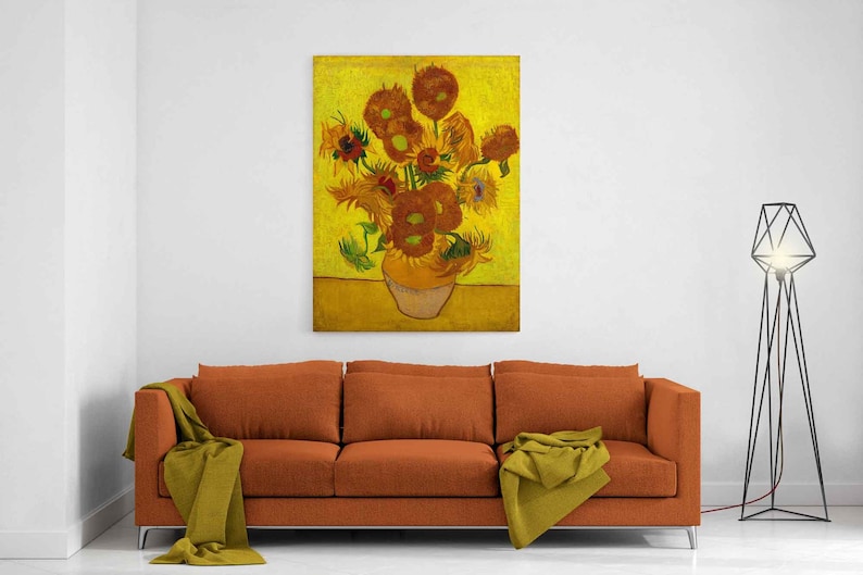 Sunflowers Canvas, Vincent Van Gogh Sunflower Series Canvas Print ...