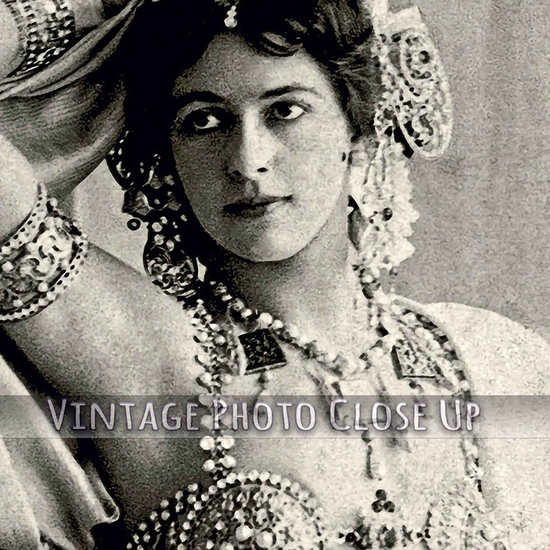 Mata Hari Poster, Exotic Spy Dancer 1906, Vintage Photo Portrait Mata ...