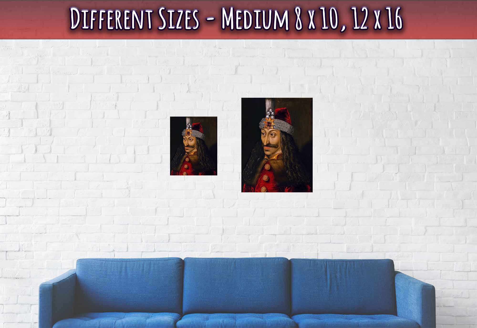 Vlad the Impaler Poster: Original Dracula Portrait Art Print - Etsy
