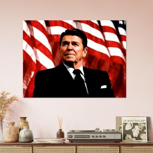 Ronald Reagan Portrait Poster: Vintage President Photo Print - Etsy