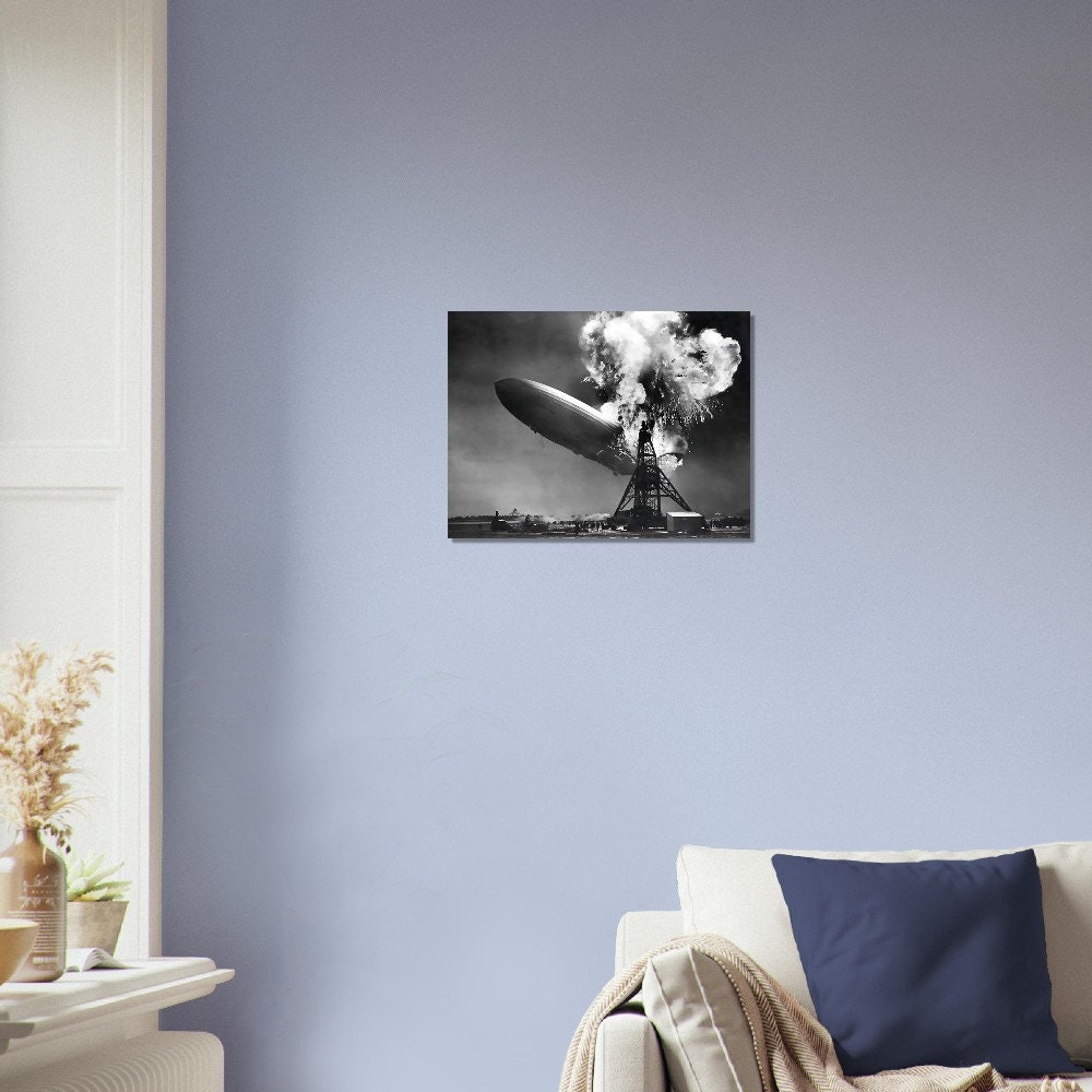 Hindenburg Disaster Poster Famous Photo Print From 1937 - Etsy