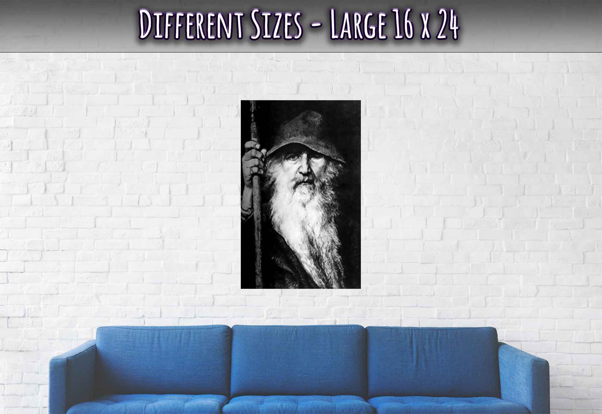 Odin Poster Odin Norse God of Wisdom War and Magic Odin - Etsy