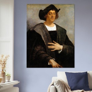 Christopher Columbus Poster, Vintage Portrait - Christopher Columbus ...