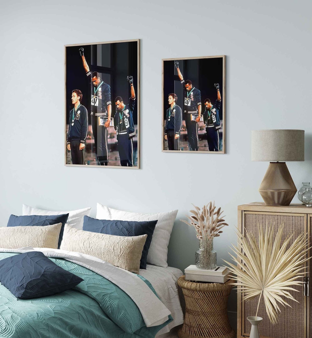 Black Power Framed Print, Famous Photo Print 1968, Color Version ...