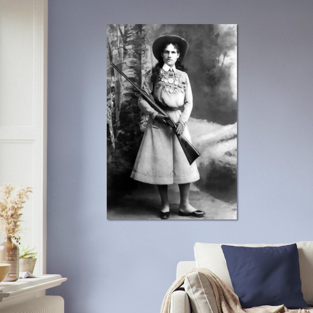 Annie Oakley Poster Sharp Shooter Vintage Photo Iconic - Etsy