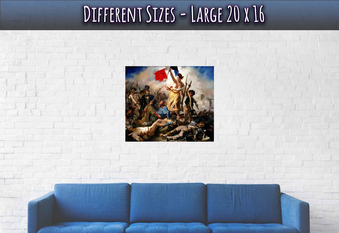 Liberty Leading the People Poster Eugène Delacroix Liberty - Etsy