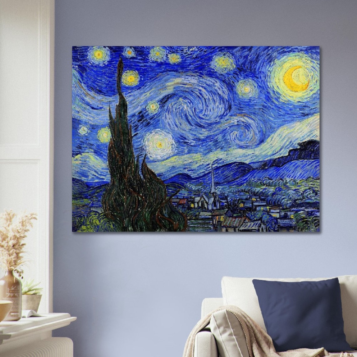 Van Gogh Starry Night Print: Restored Masterpiece Poster - Etsy