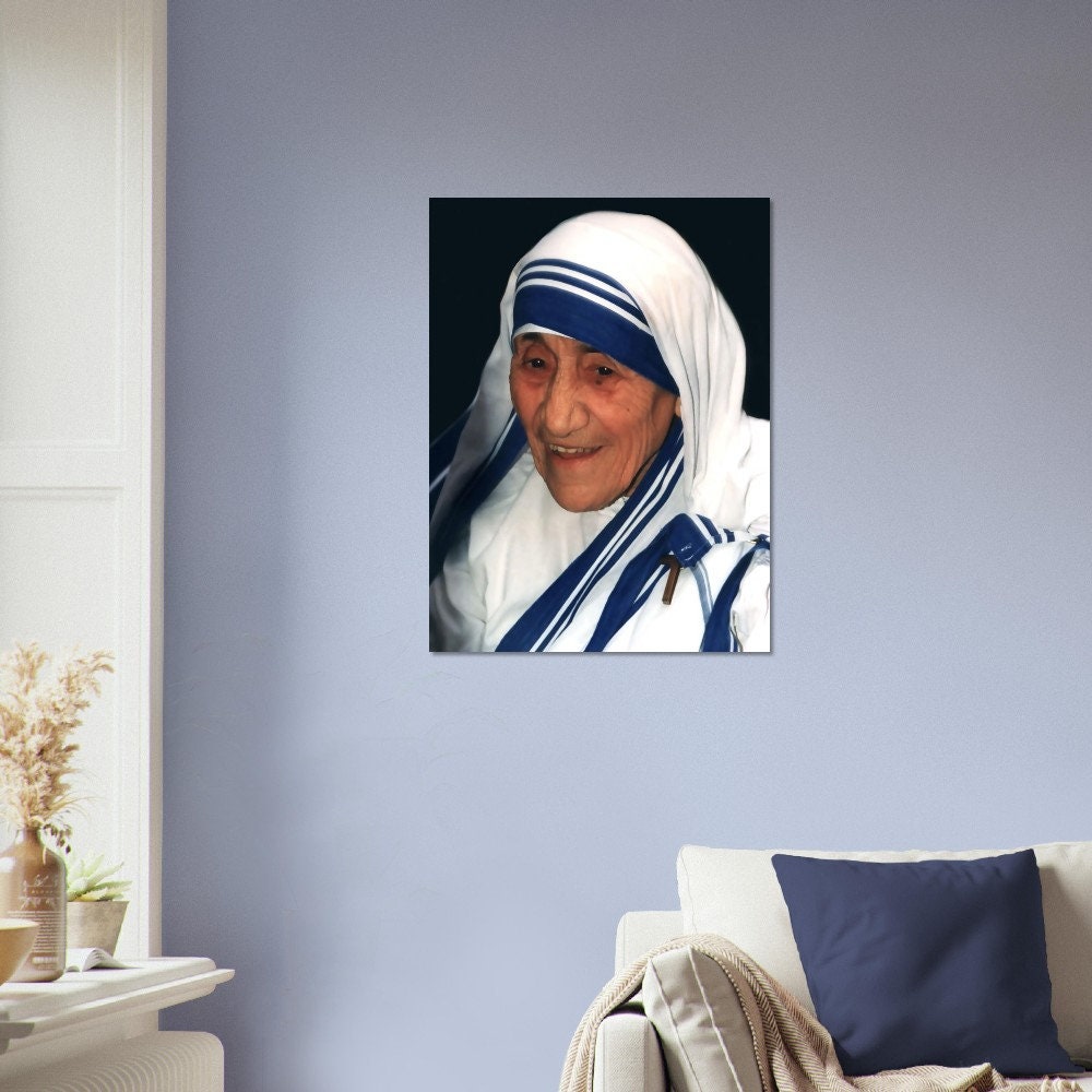 Mother Teresa Poster Missionary Saint Vintage Photo - Etsy