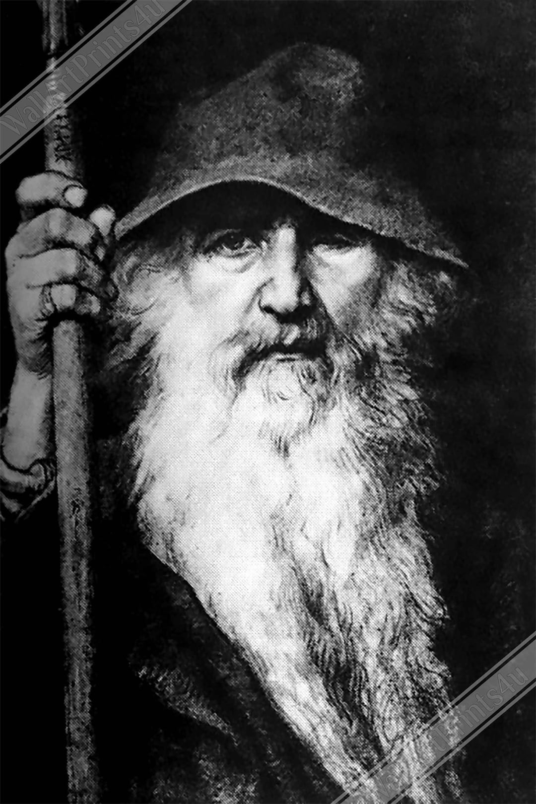 Odin Poster - Odin Norse God of Wisdom, War and Magic - Odin the ...