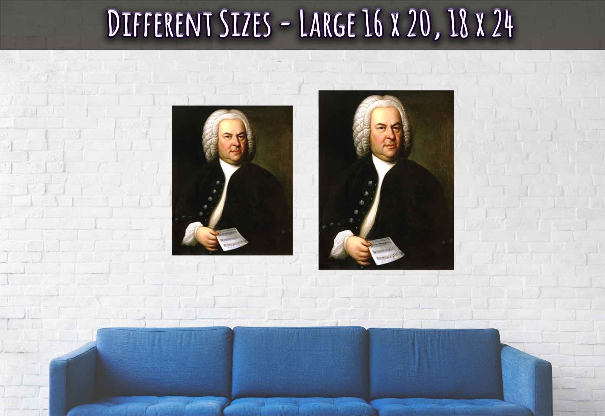 Bach Poster 17th Century Composer Johannes Sebastian Bach - Etsy