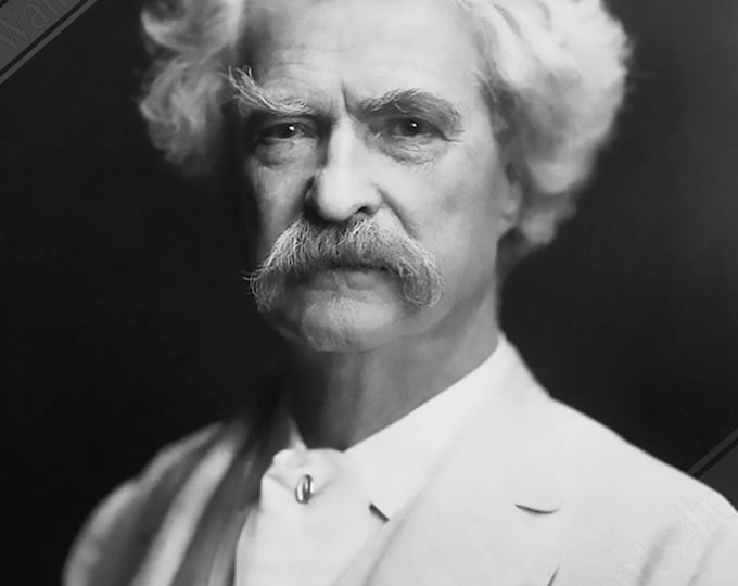 MARK TWAIN Watercolor Portrait POSTER Various Sizes Art Print - Etsy