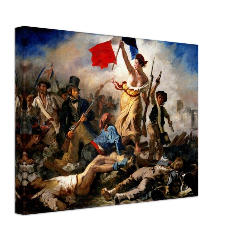 Liberty Leading the People Canvas Print Eugène Delacroix - Etsy