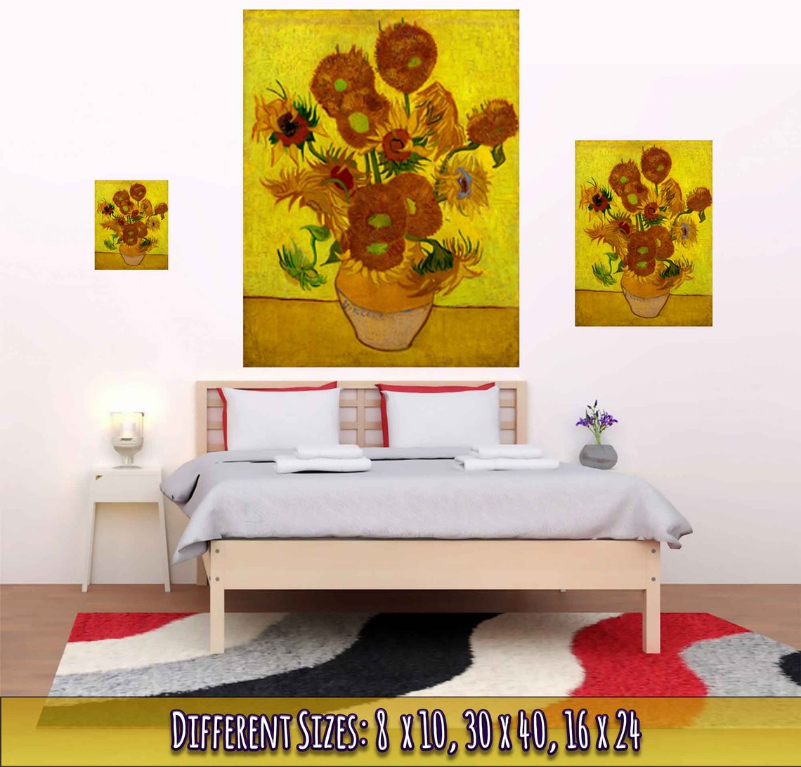 Sunflowers Poster Vincent Van Gogh From 1888 UK EU USA - Etsy
