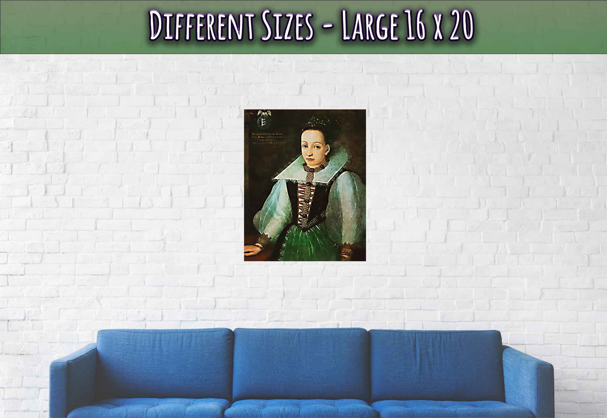 Female Serial Killer Poster, Medieval Alzbeta Bathory Print, Most ...