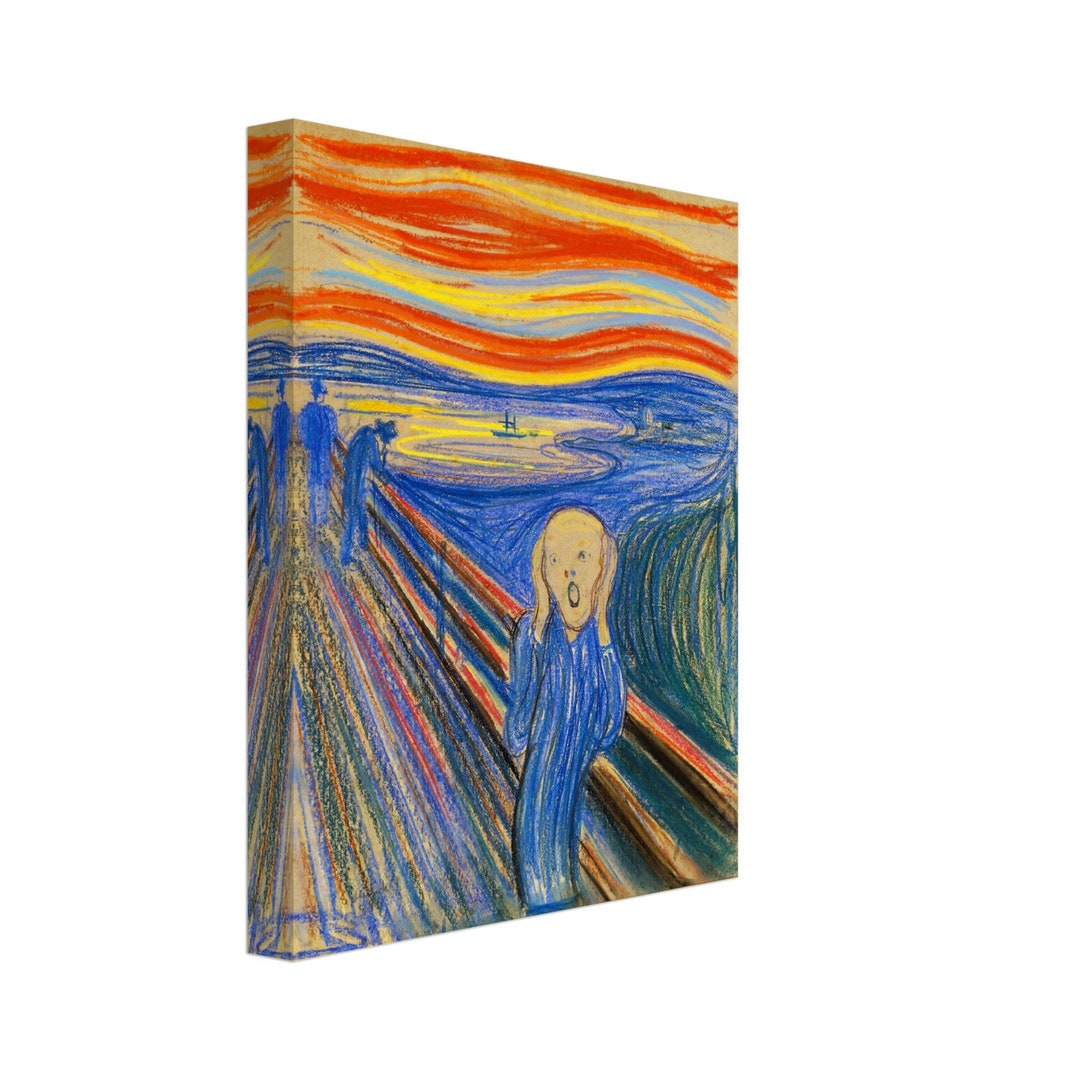 The Scream Canvas Print: Edvard Munch Pastel Version 1893 - Etsy