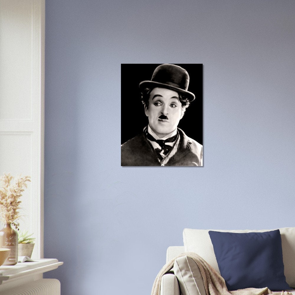 Charlie Chaplin Poster, the Tramp, Vintage Photo, Charlie Chaplin Print ...