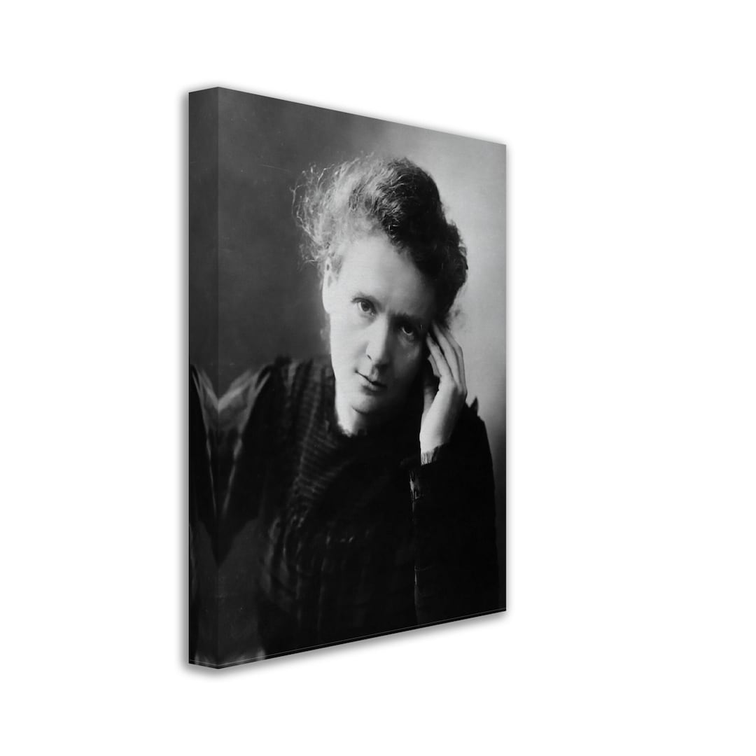 Marie Curie Canvas, Female Nobel Prize Winner Twice Over, Vintage Photo ...