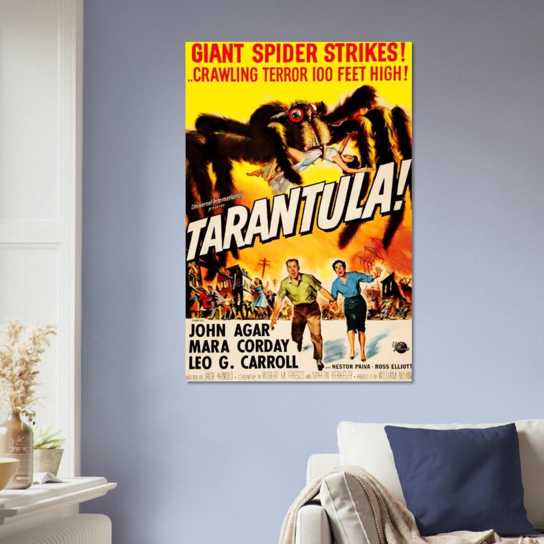 Vintage Tarantula Movie Poster: 1955 Film Art - Etsy